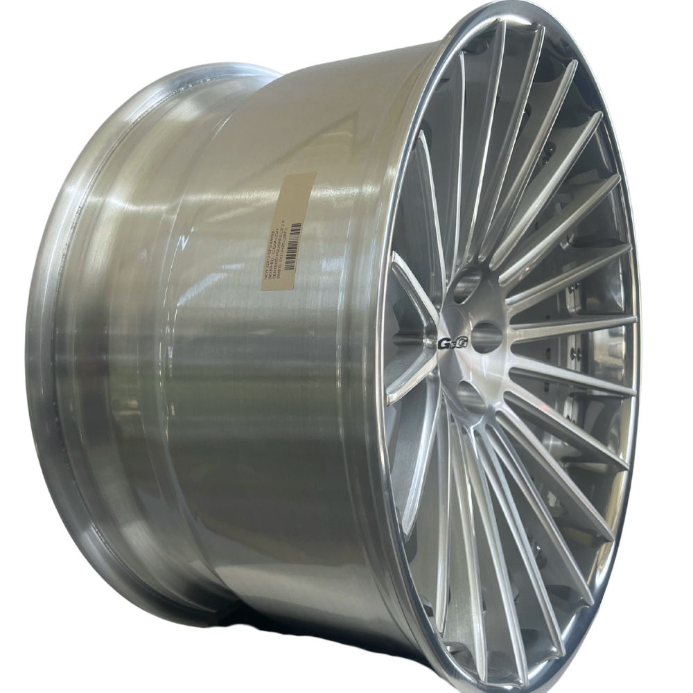 22" Wheels GFG FM21-Y Brushed Silver / Polished - Forged